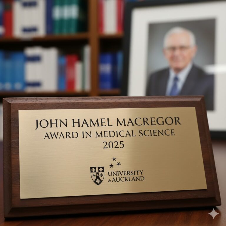 John Hamel MacGregor Award in Medical Science 2025 | University of ...